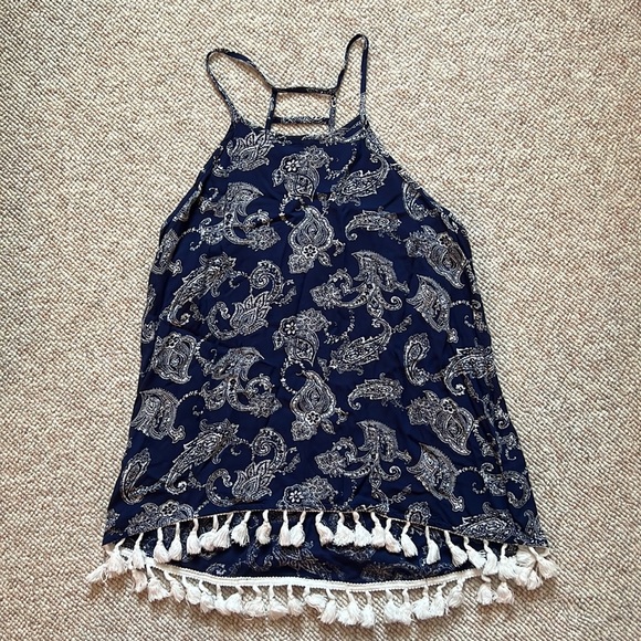 Red Camel | Tops | Fringed Paisley Tank | Poshmark